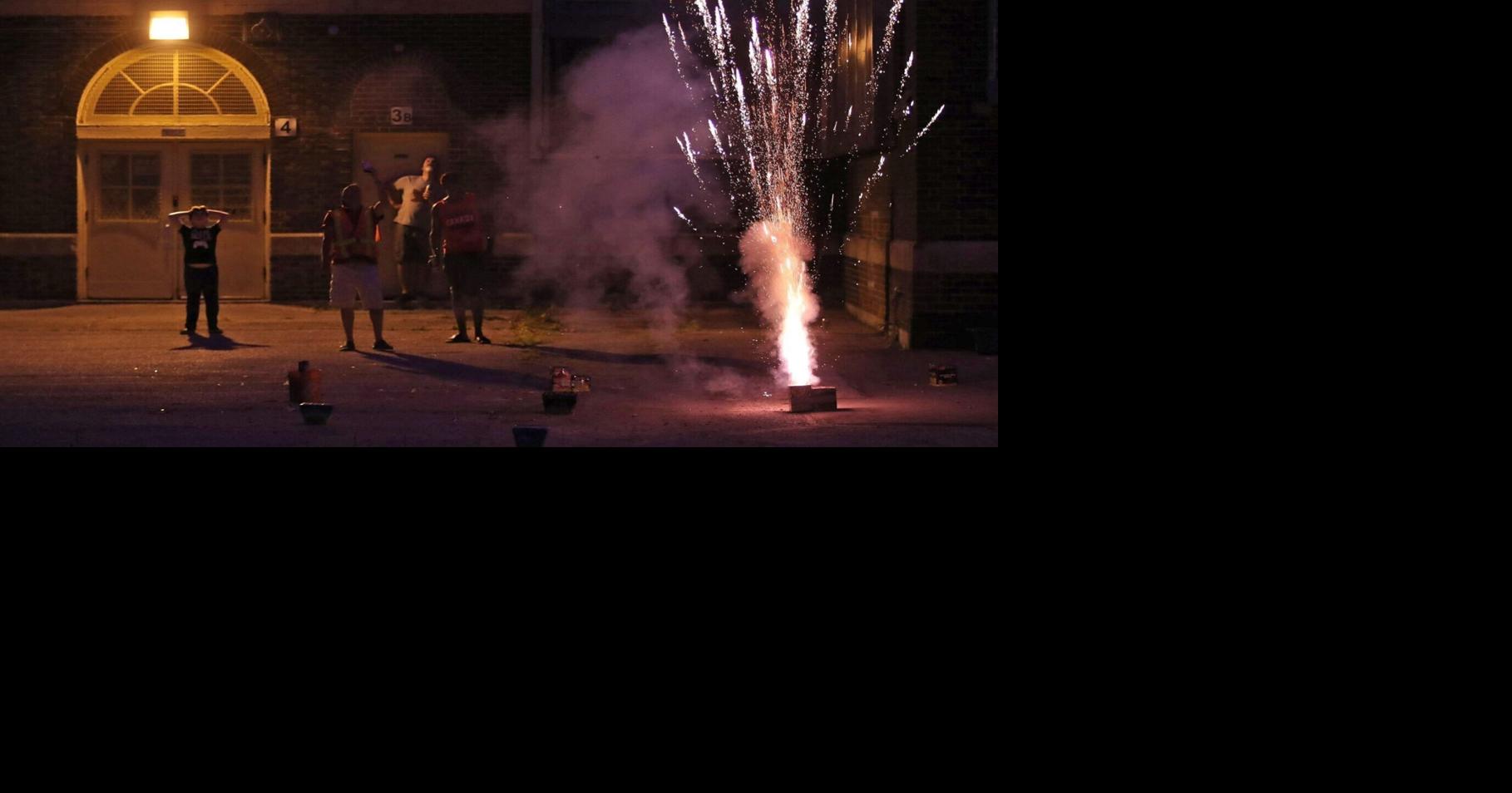 When fireworks are used as a weapon