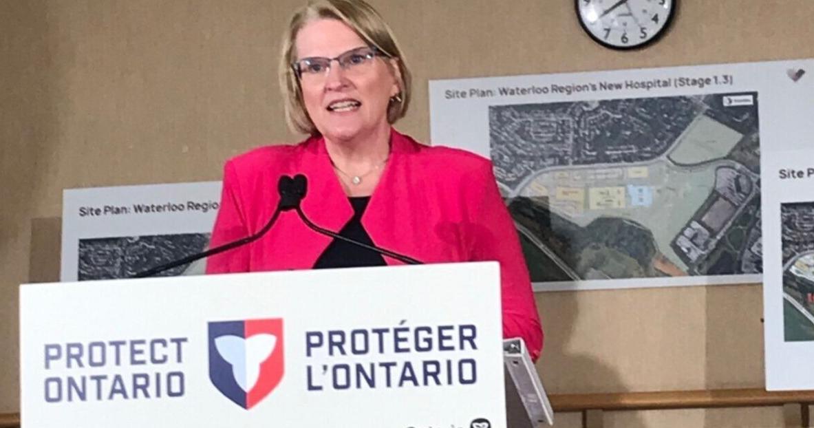 Health minister in Kitchener with $10-million hospital grant