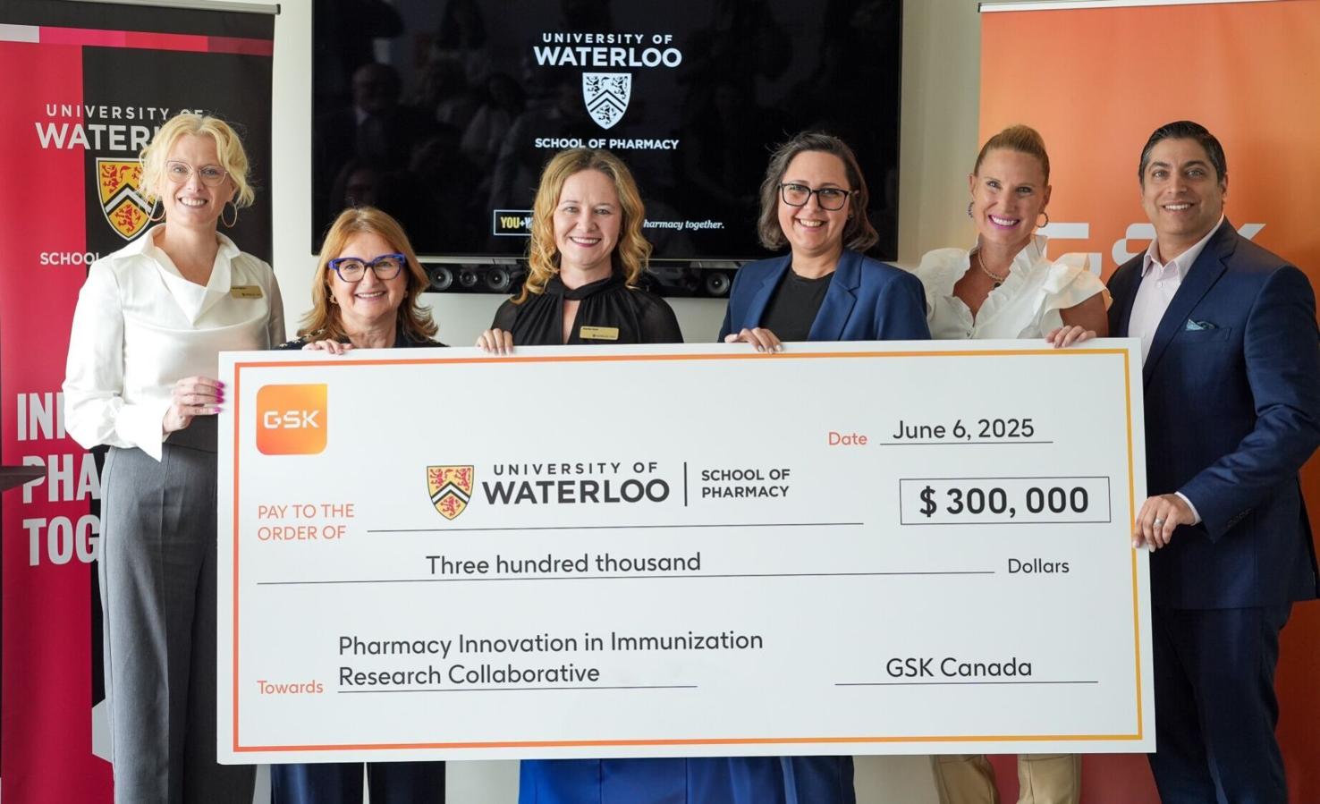 University of Waterloo gets $300k from pharmaceutical giant