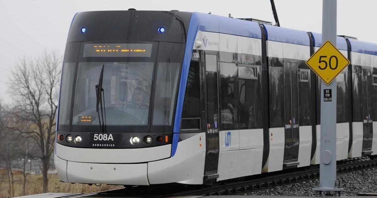 Man brandished knife while on Ion train in Waterloo