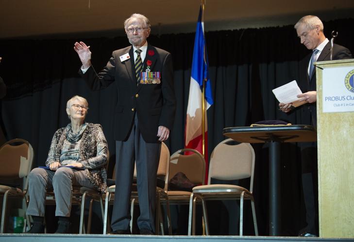 Kitchener war veteran, 101, honoured by French diplomat