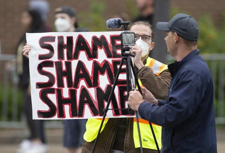 Photos: Rally held in protest of Jordan Peterson visit to Kitchener’s ...