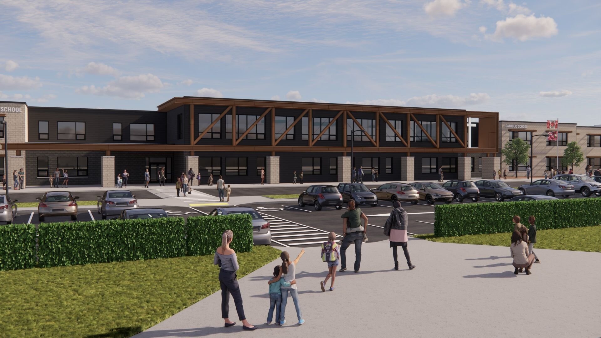 Ground broken on region’s first joint public/Catholic school