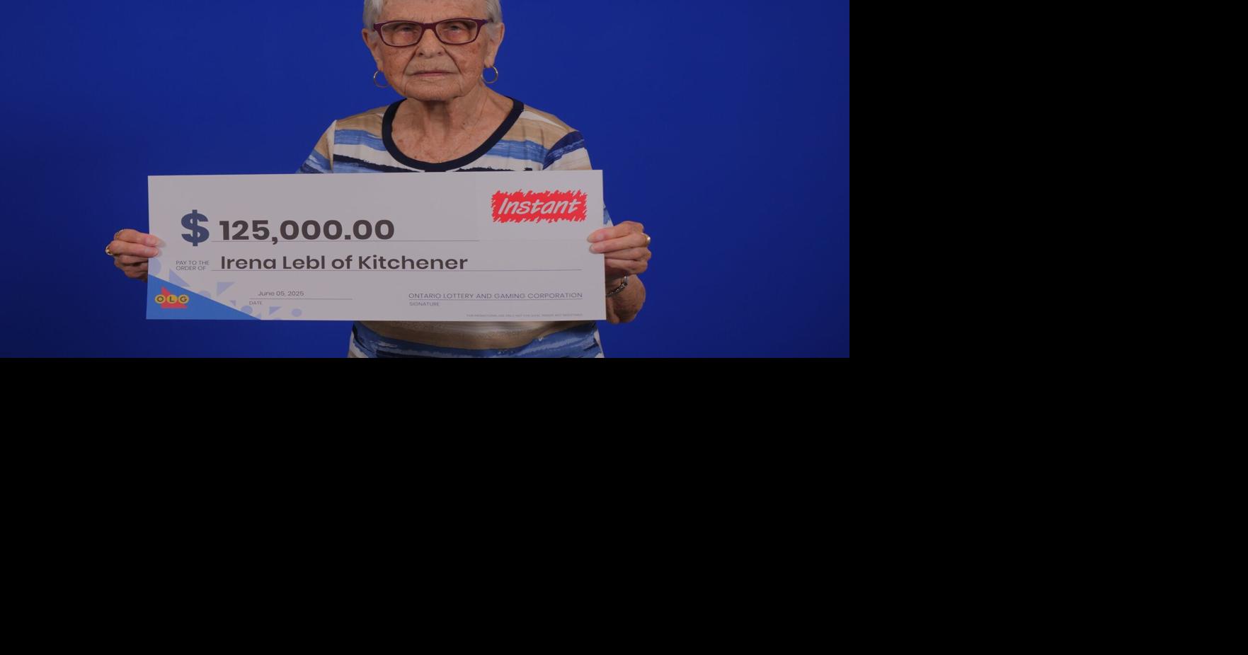 Grocery run leads to huge lottery win for Kitchener senior