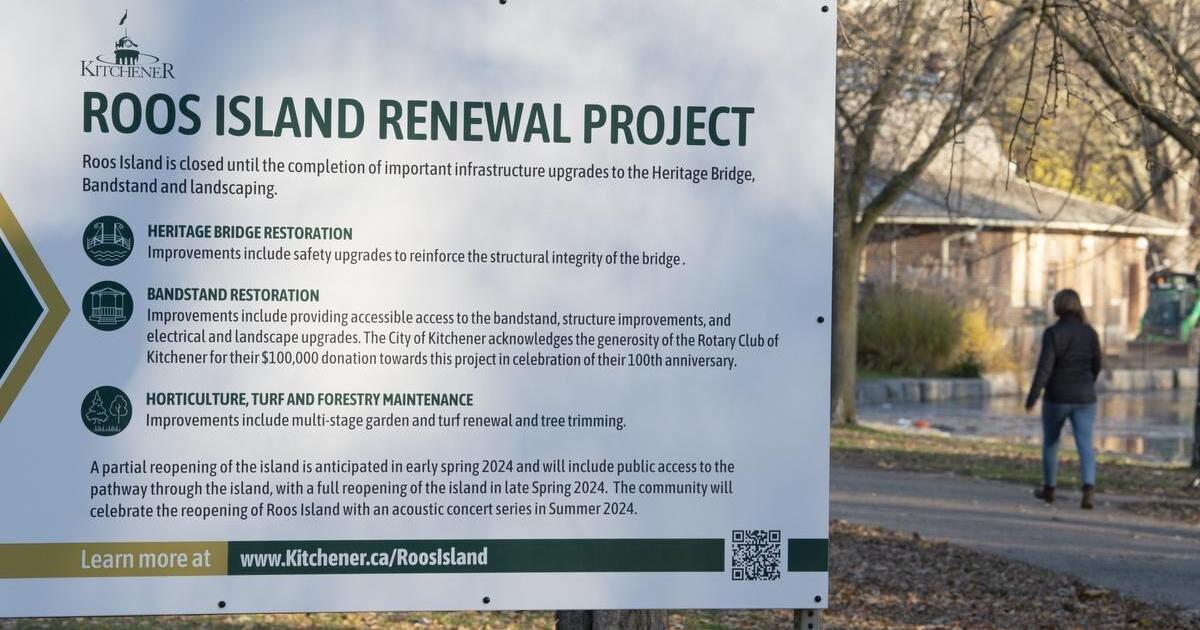 Work will keep island in Victoria Park closed until spring