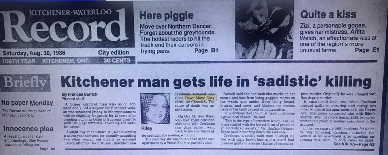 Man who killed Kitchener woman 40 years ago dies in prison