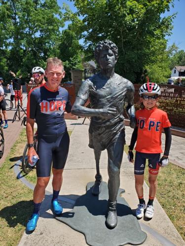 12-year-old Cambridge cyclist channels Terry Fox