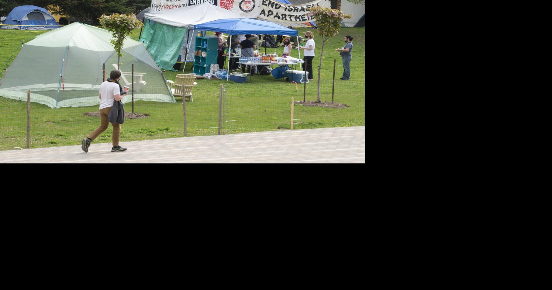 University of Waterloo protestors set up camp