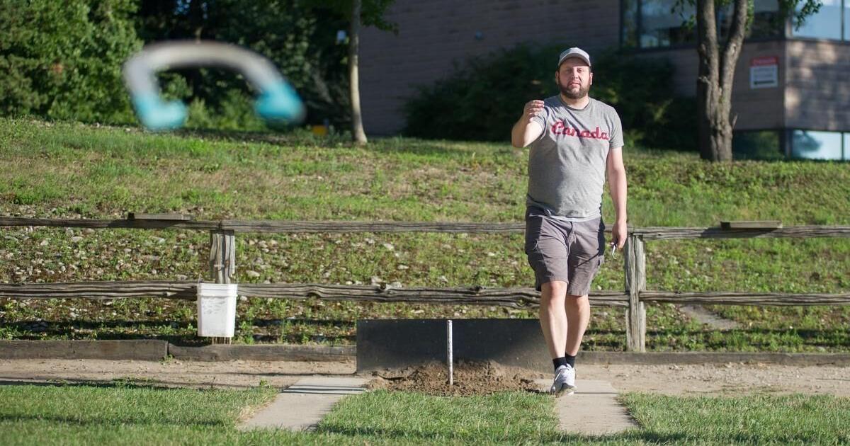 Kitchener’s Drew Becker takes aim at third national horseshoe title