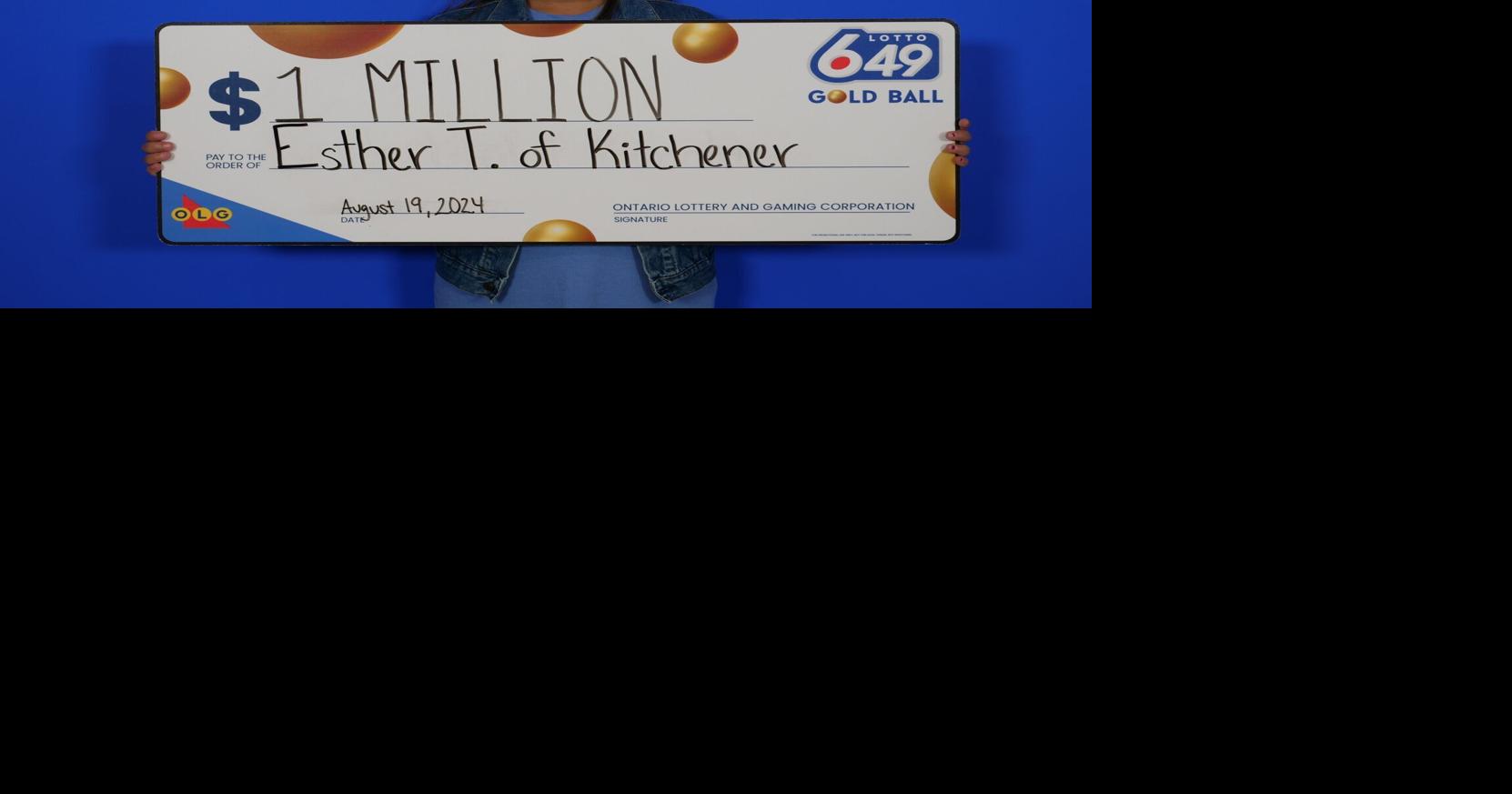 Kitchener woman wins million with forgotten Lotto/649 ticket