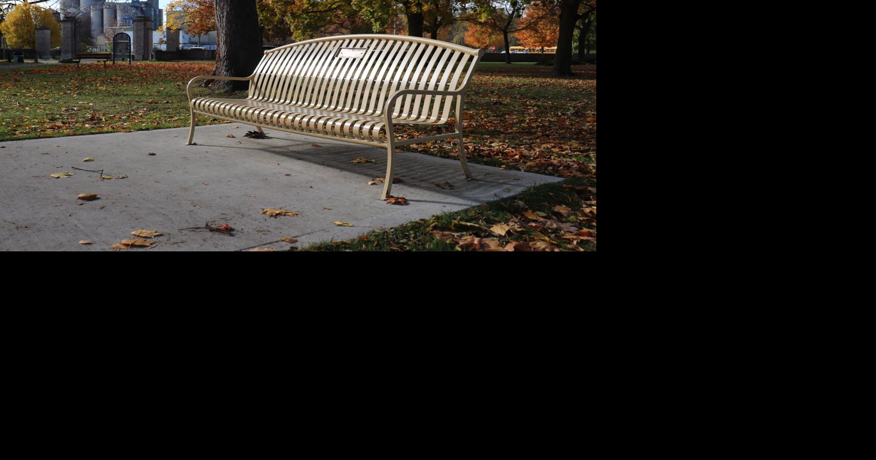 Memorial plaques stolen from park bench in Cambridge