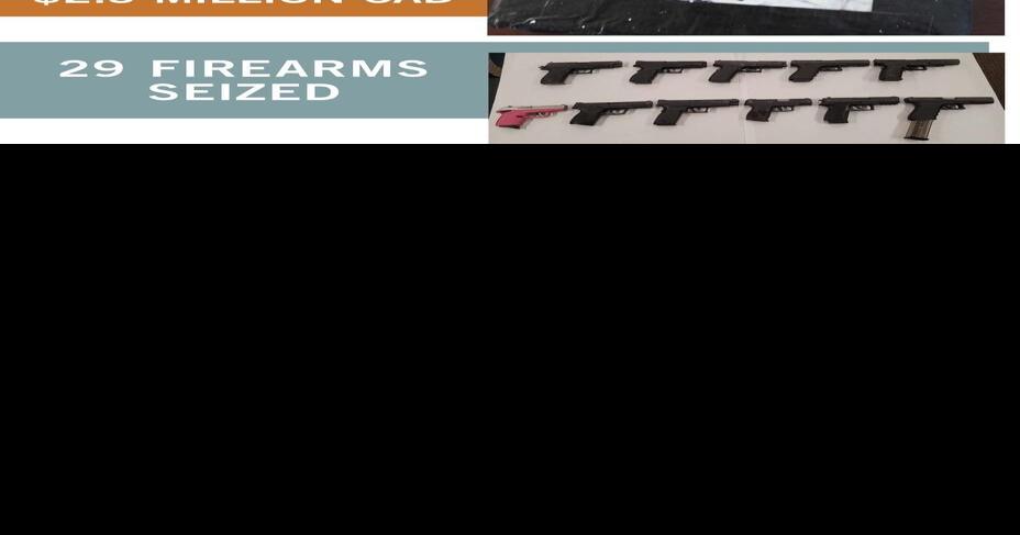 Two Waterloo Region women among 23 charged in $8-million gun, drug busts