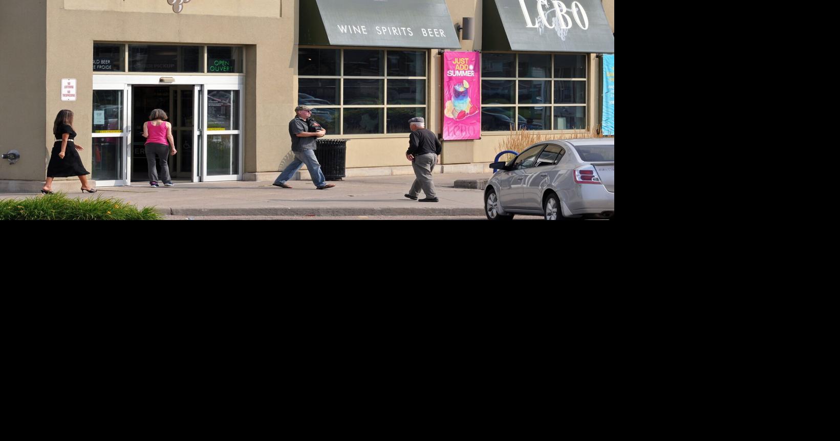 Customers arrive early at busy Kitchener LCBO store