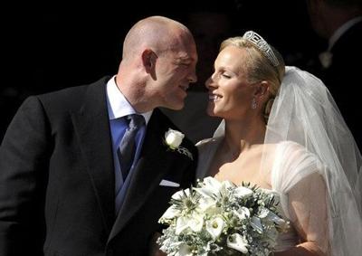 queen elizabeth zara phillips wedding