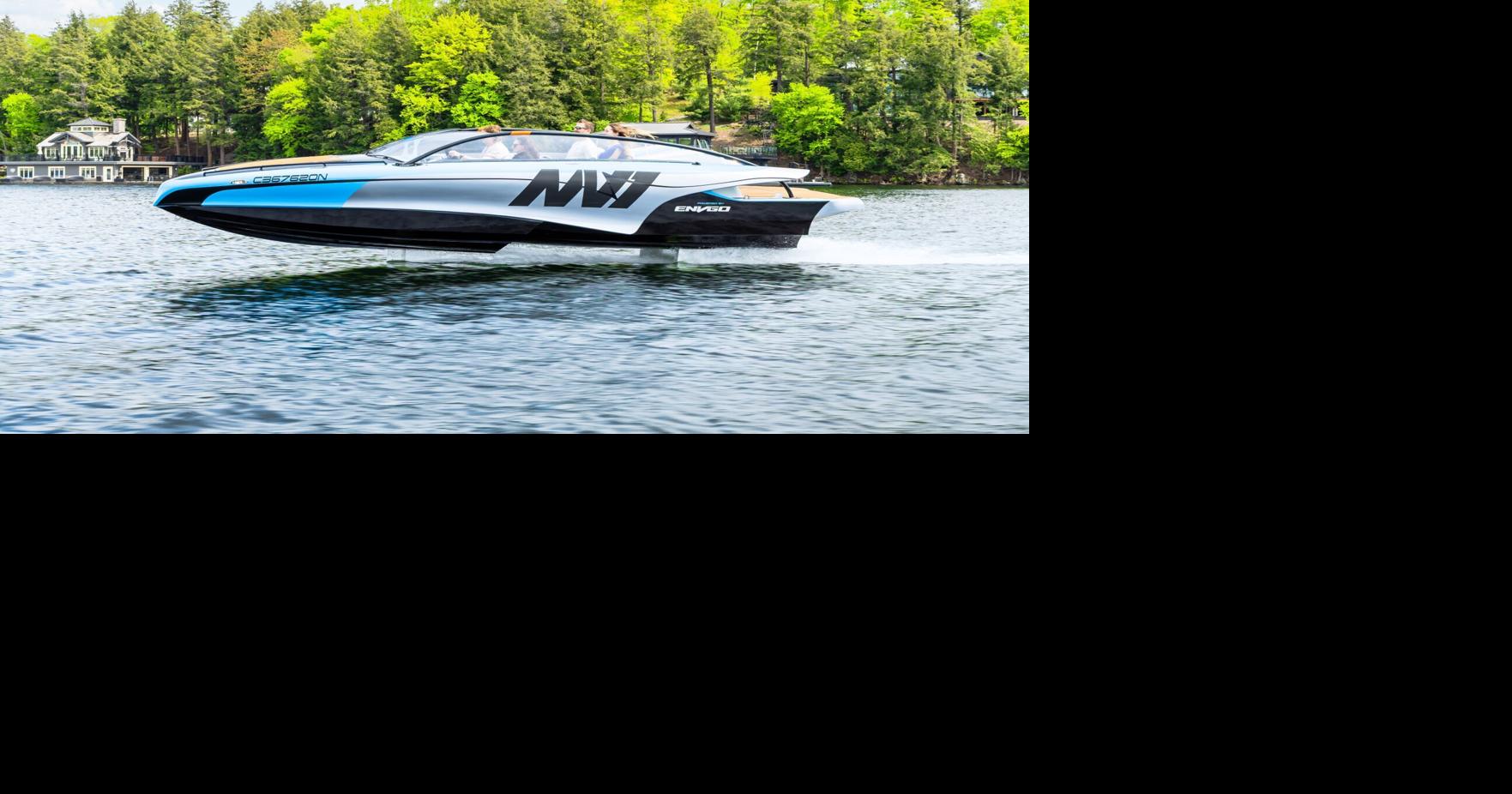 Waterloo startup’s ‘flying’ boat debuts at Toronto boat show