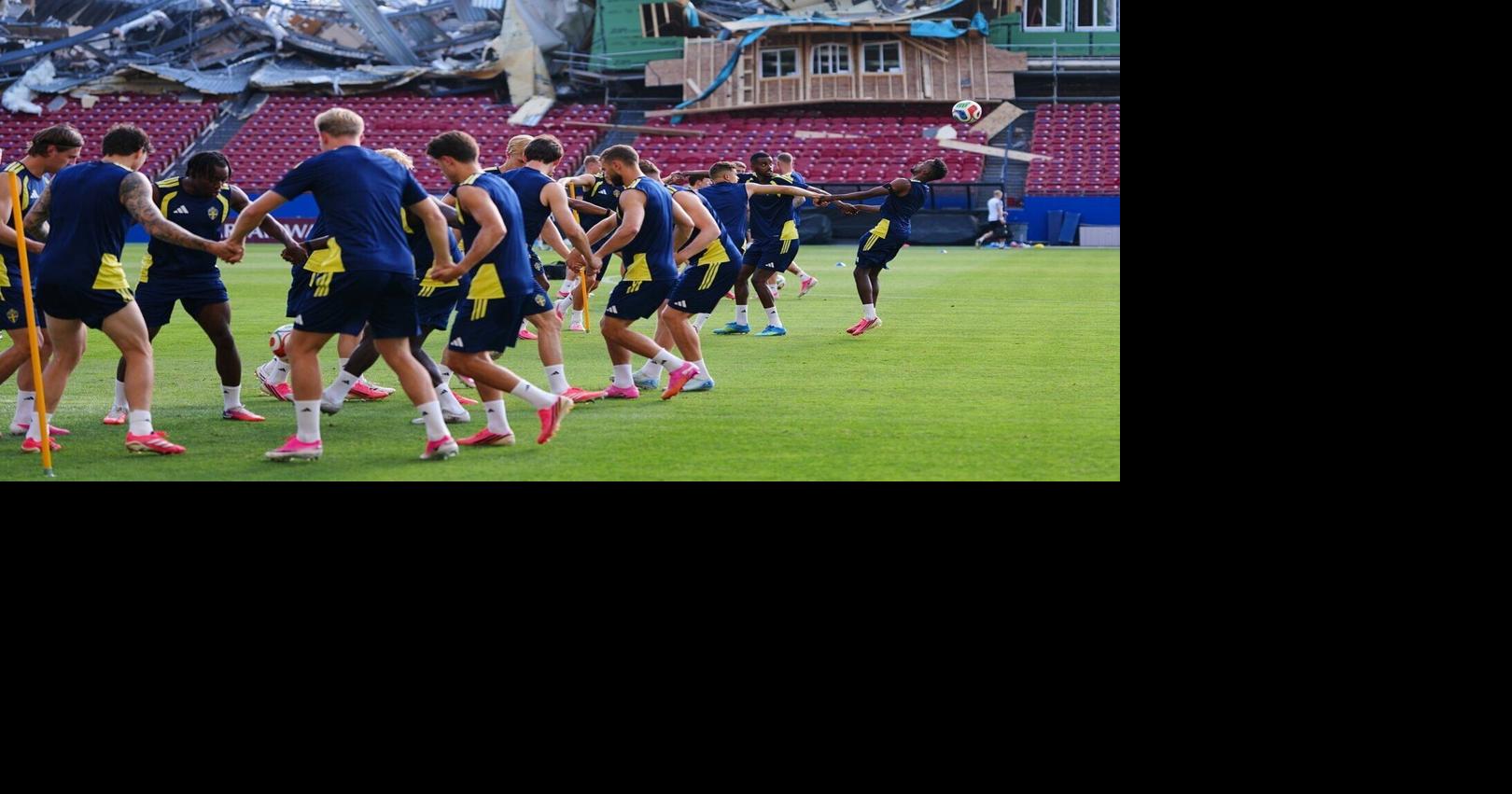 Demolition greets Sweden at its World Cup base camp during FC Dallas ...