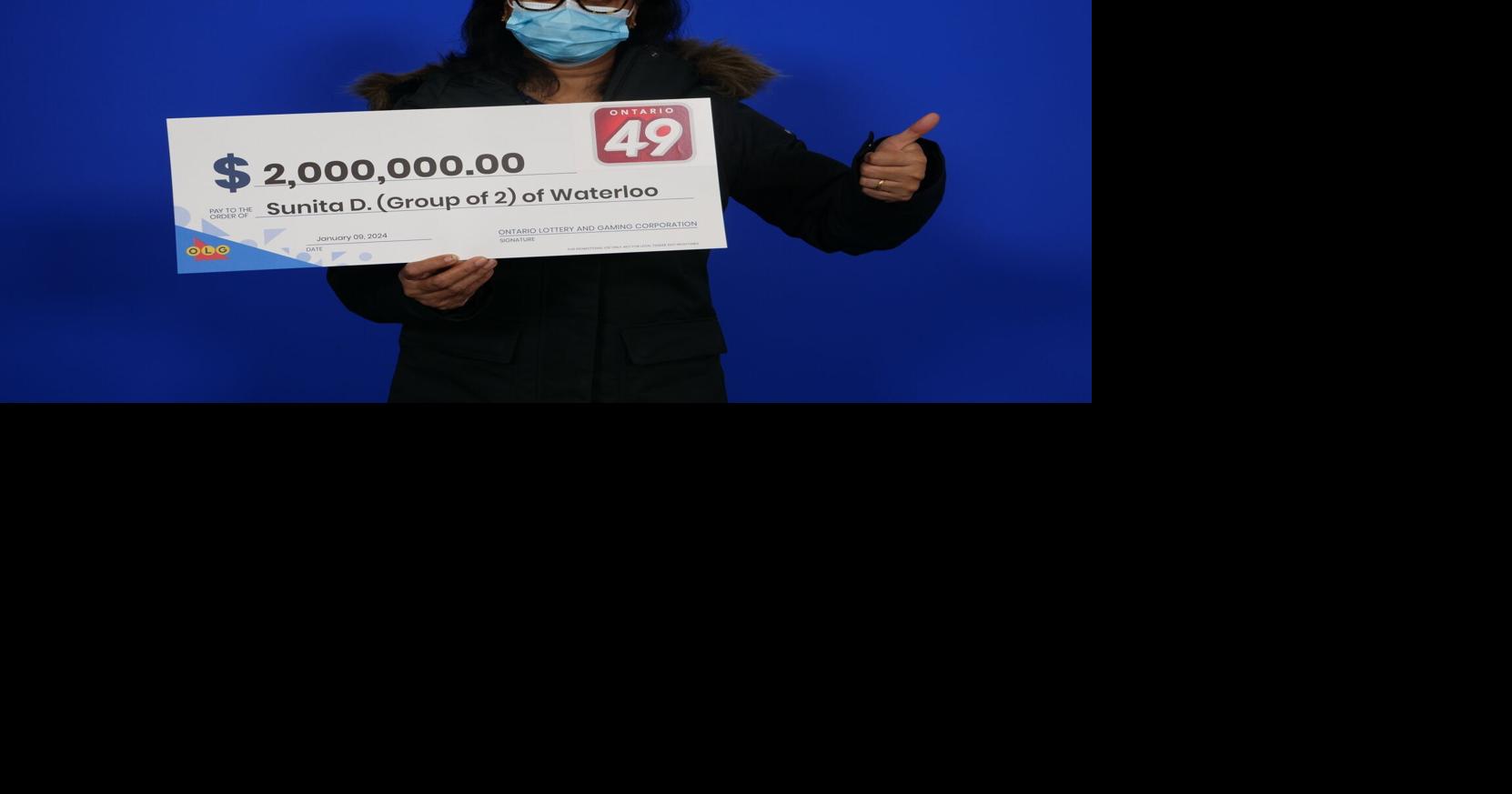 Waterloo lotto winners share $2 million prize