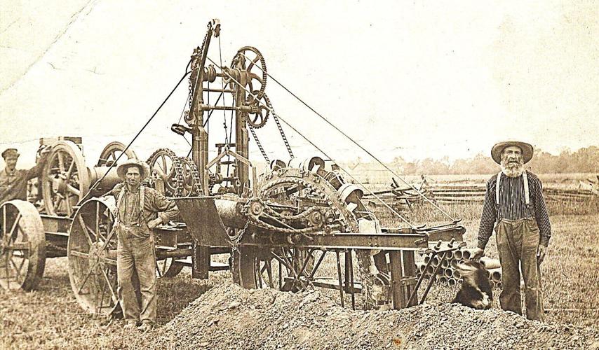Quiet moments in early 1900s Waterloo County surface