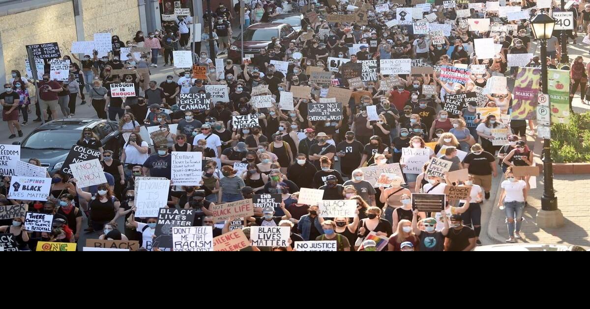 Thousands turn up to Black Lives Matter rally in downtown Kitchener ...