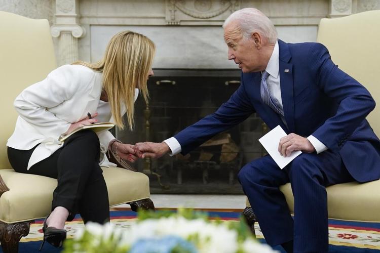 Biden thanks far-right Italian Premier Meloni for her strong support of ...
