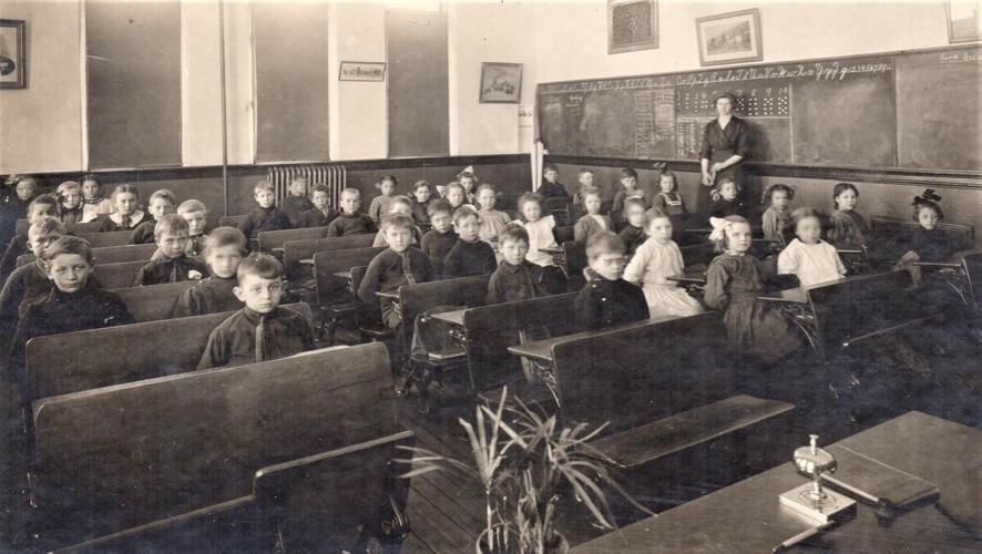 Flash From the Past: Smiley faces, grim faces, scared faces: pupils had ...