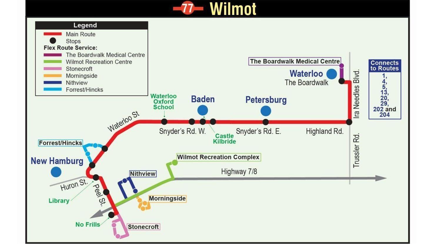 Evening, weekend bus service for Wilmot to start next fall