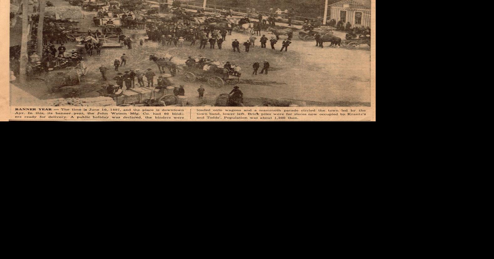 John Watson and Ayr, Ontario were known around the world