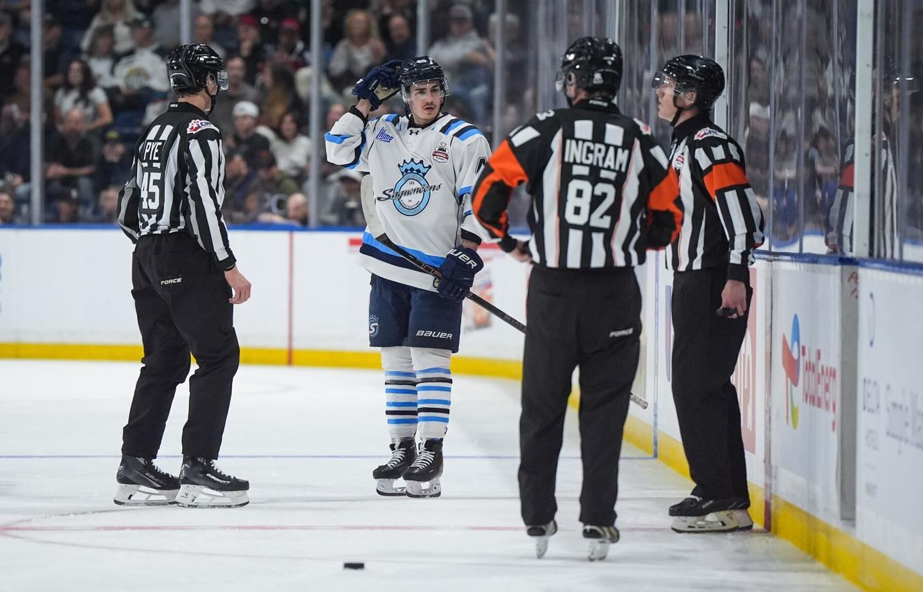 Chicoutimi’s Jordan Tourigny gets the boot for foot stomp