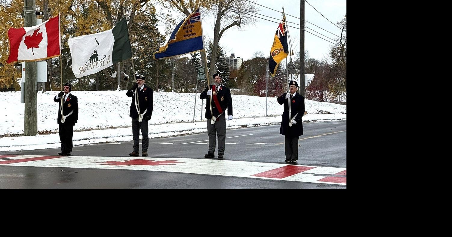 Kitchener veterans’ crosswalk ready for Remembrance Day