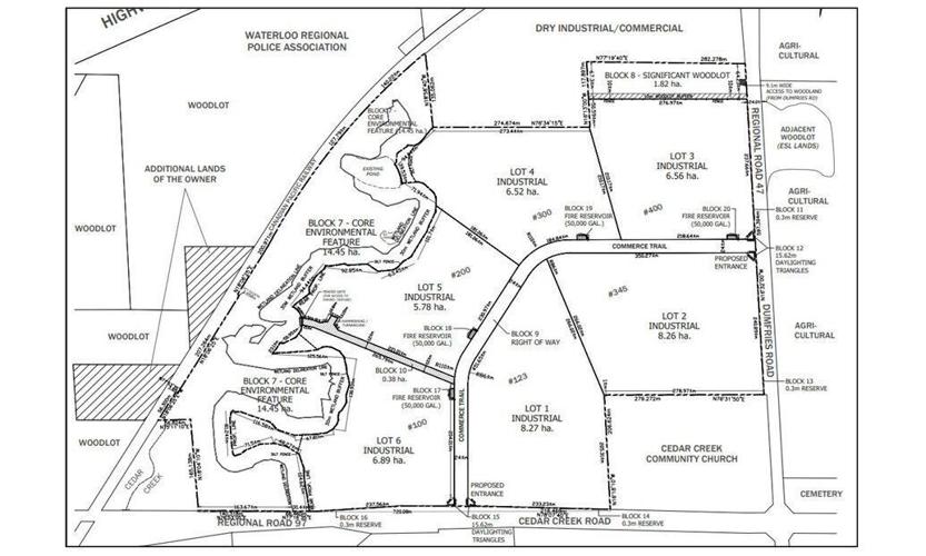 Zoning approved for North Dumfries’ industrial subdivision