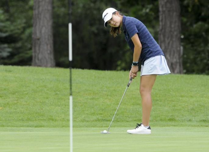 Monet Chun breezes into the lead at windy Westmount