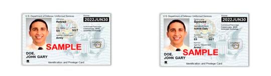 Change in the cards for retiree identification | Military Scene ...