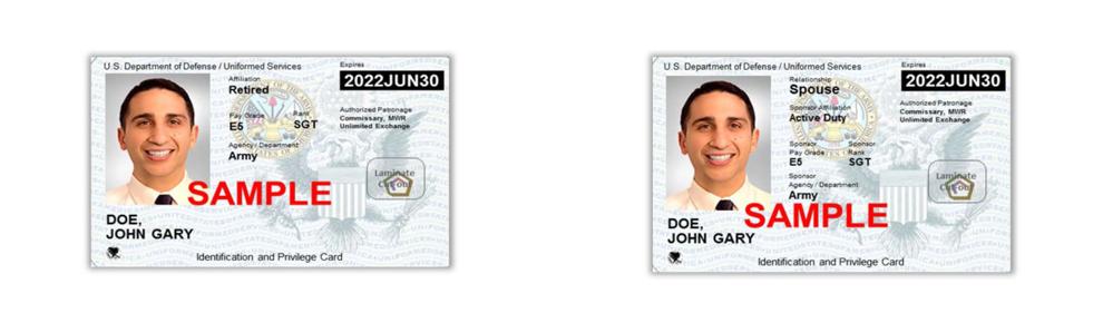 Change in the cards for retiree identification | Military Scene ...