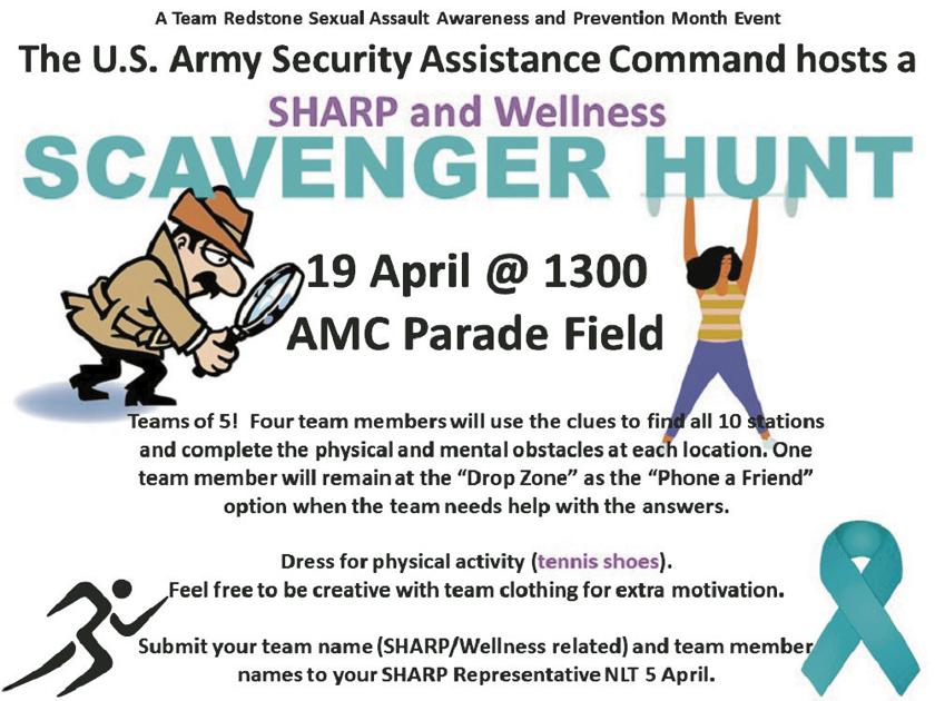 Scavenger hunt leads teams to awareness | Military Scene ...