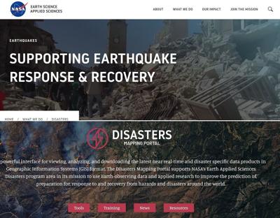 NASA disasters program aids earthquake relief efforts | Technology ...