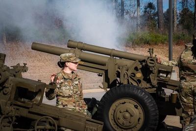 Howitzers sound salute during AMC ceremony | Military Scene ...