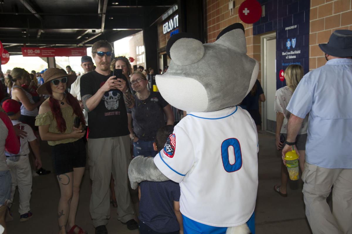 Gold Star Trash Pandas Baseball Game | | theredstonerocket.com