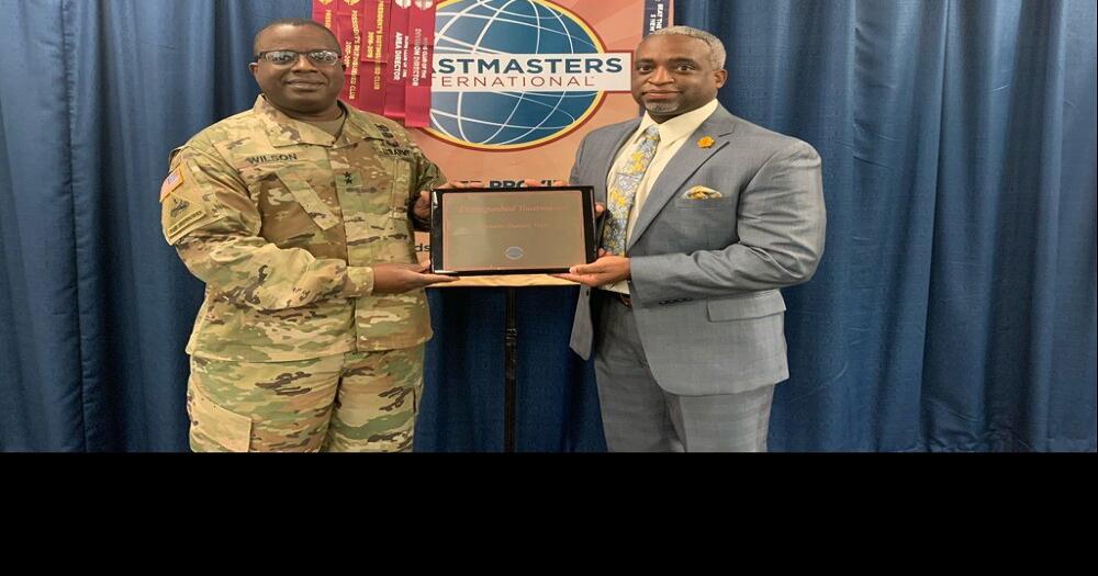 Distinguished Toastmaster award speaks volumes | Military Scene ...
