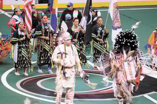 Native American color guard represents at sports events | Win Or Lose ...