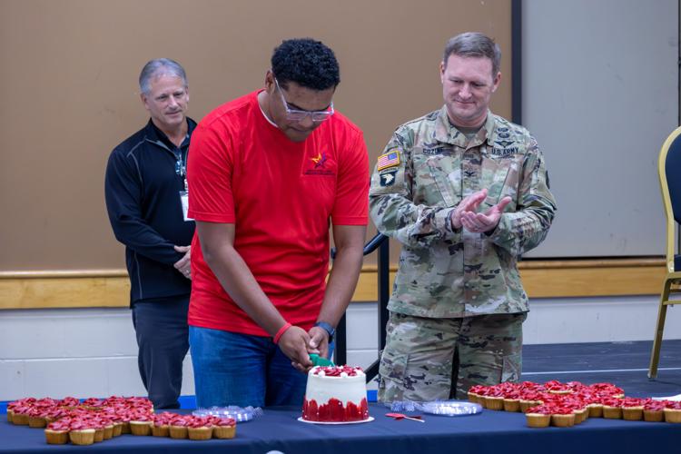 READY AND RESILIENT: Red ribbons reflect drug-free resiliency rally ...