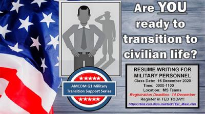 Classes launch for transitioning service members | Military Scene ...