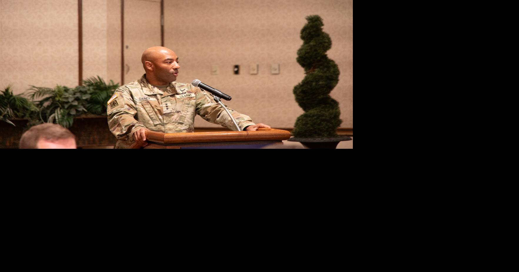 Gainey urges future officers to lead with resilience | Military Scene ...