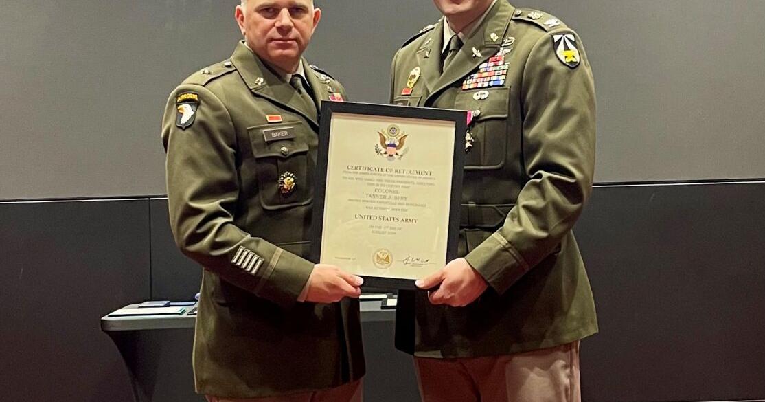 Aviation officer, combat veteran retires to next chapter | Military ...