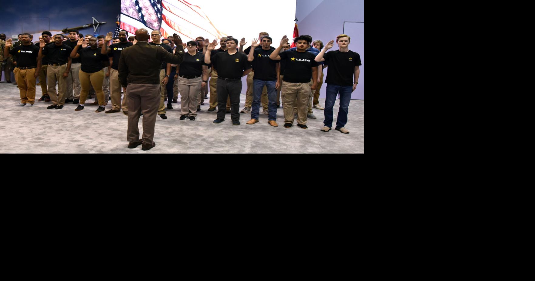 Future service members take oath during symposium | Military Scene ...