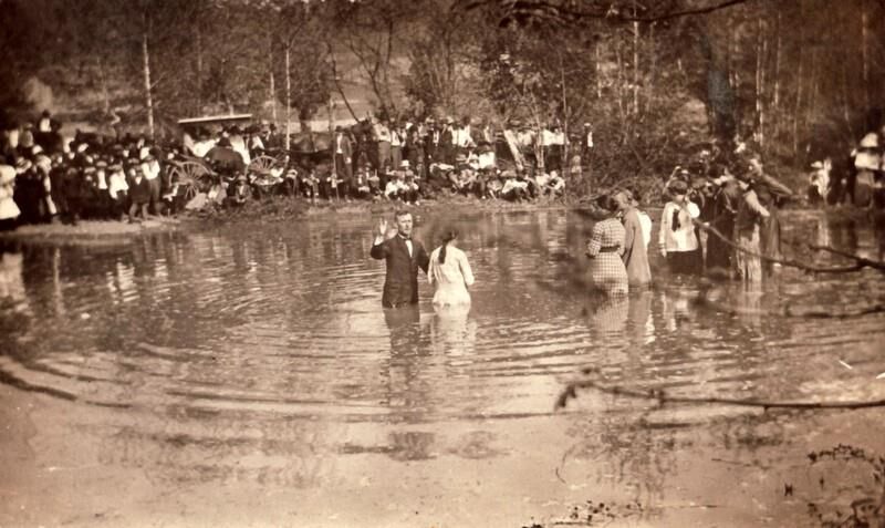 'Shall we gather at the River': Youngsters enjoy an Old Time Baptizing ...