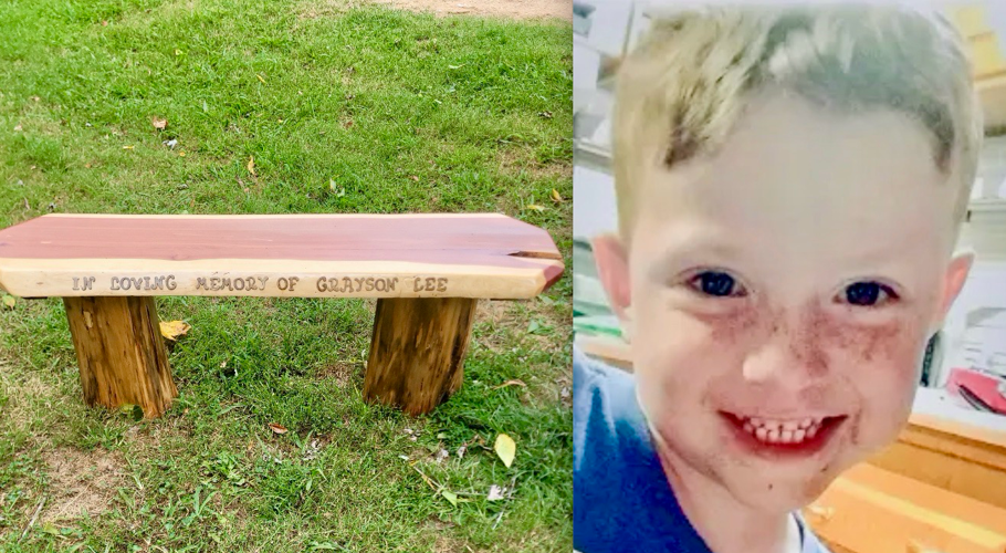 'A lasting tribute': Local artist creates bench to honor memory of ...