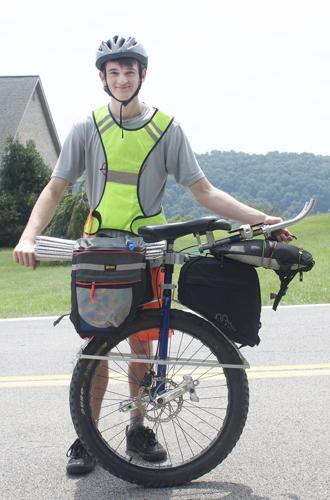 One man, one wheel, one goal, and 300 miles of open road | Rogersville ...