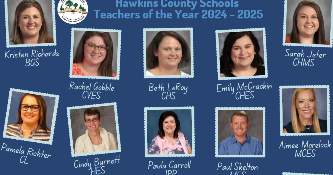 Hawkins County Schools announce employees of the year for 2024-25 ...