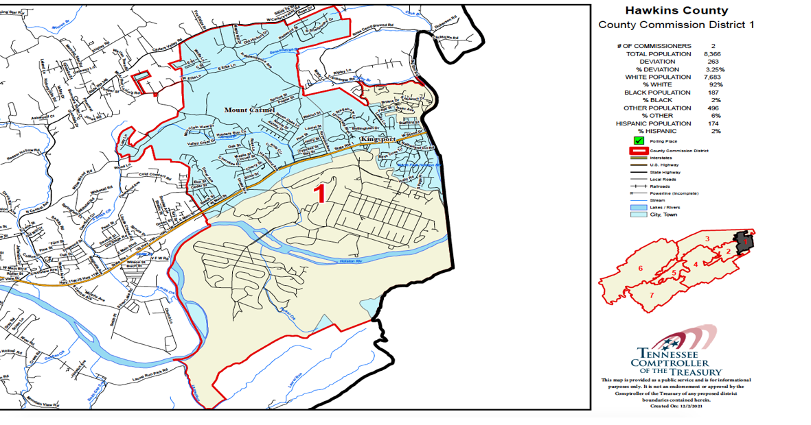 PHOTO GALLERY: Hawkins County's seven voting district maps ...