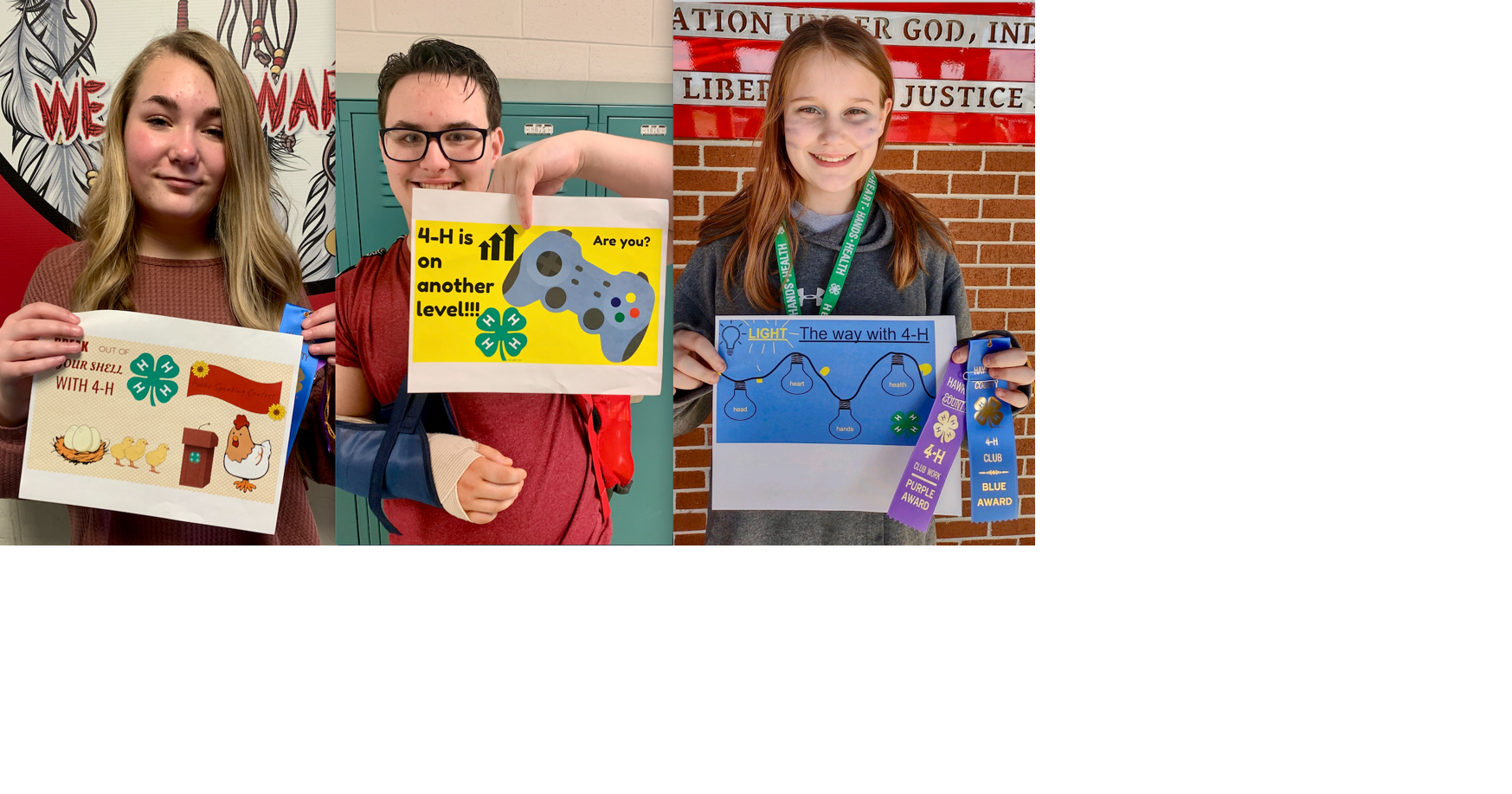 Top 3 winners of 4-H digital poster contest headed to state competition ...